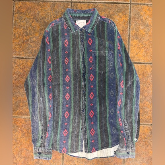 Cotton On | Shirts | Vintage Remastered Aztectribal Pattered Buttondown ...